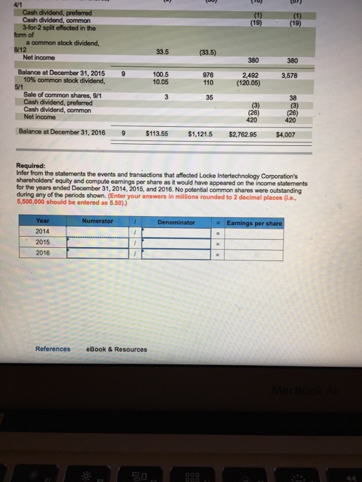 Solved Problem 19-10 EPS from statement of shareholders' | Chegg.com
