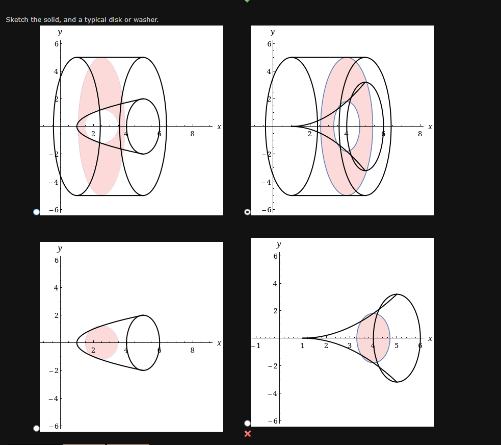 Solved Find the volume V of the solid obtained by rotating | Chegg.com