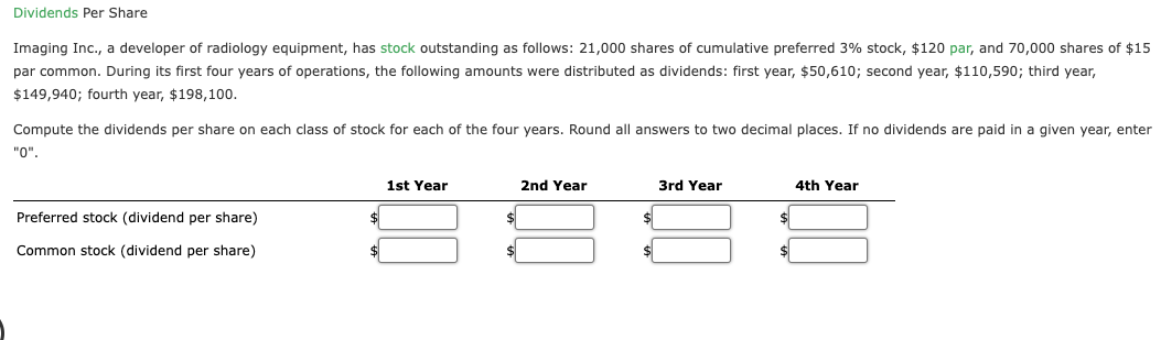 Solved Imaging Inc., a developer of radiology equipment, has | Chegg.com