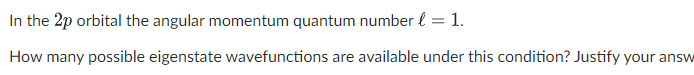 Solved The radial wavefunction of the 2p orbital of the | Chegg.com
