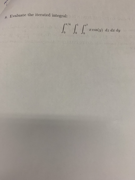 Solved 7. Evaluate the iterated integral by converting to | Chegg.com