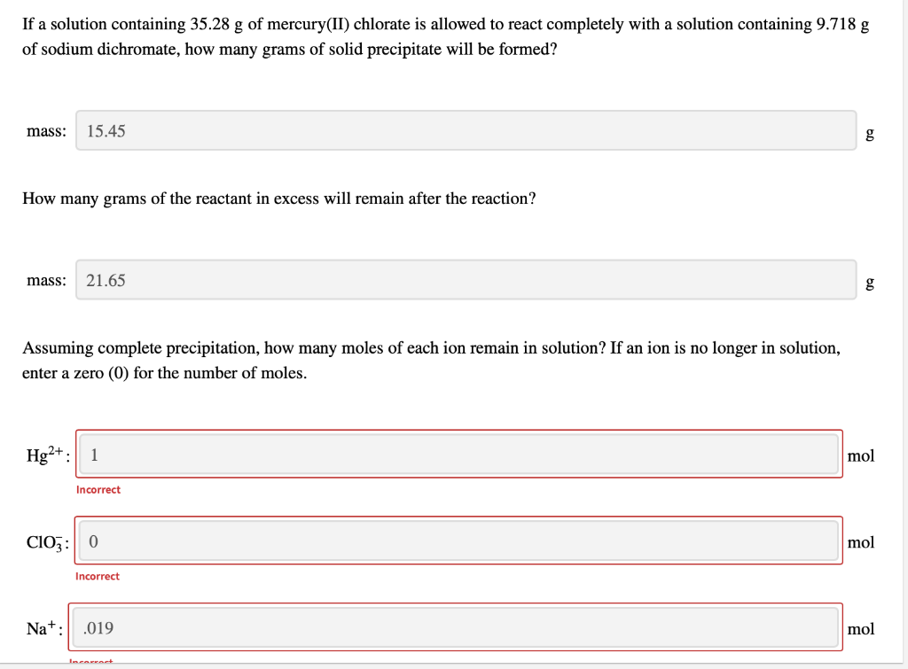 Solved If a solution containing 35.28 g of mercury(II) | Chegg.com