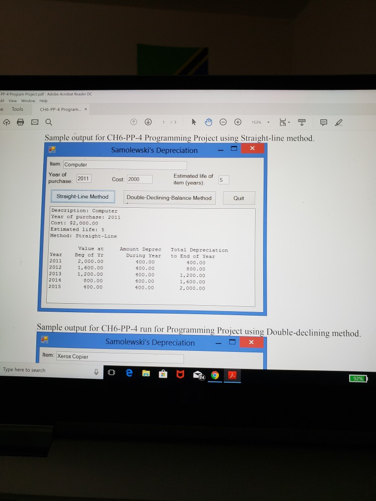 Solved m Project pdf- Adobe Acrobat Reader Dc Window Help | Chegg.com