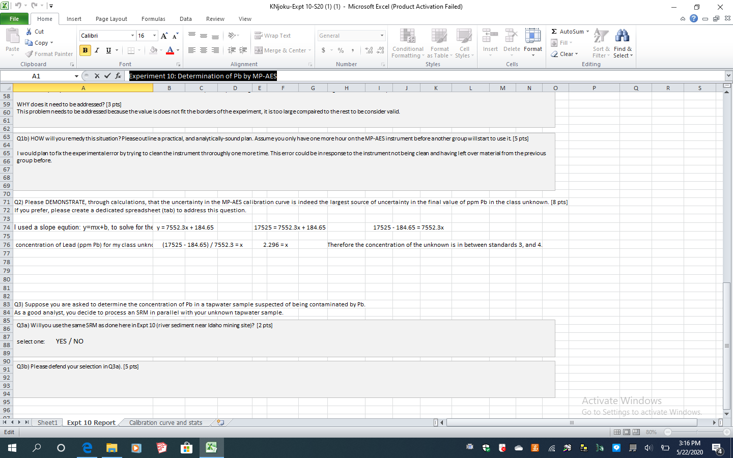 MP-AES example data-STUDENT_S2020 (3) [Compatibility | Chegg.com