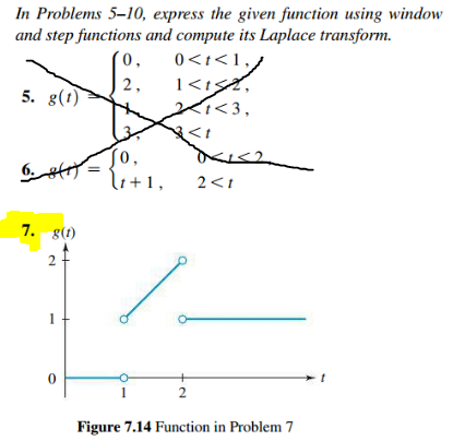 Solved In Problems 5-10, express the given function using | Chegg.com
