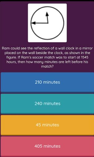 Solved Ram could see the reflection of a wall clock in a | Chegg.com
