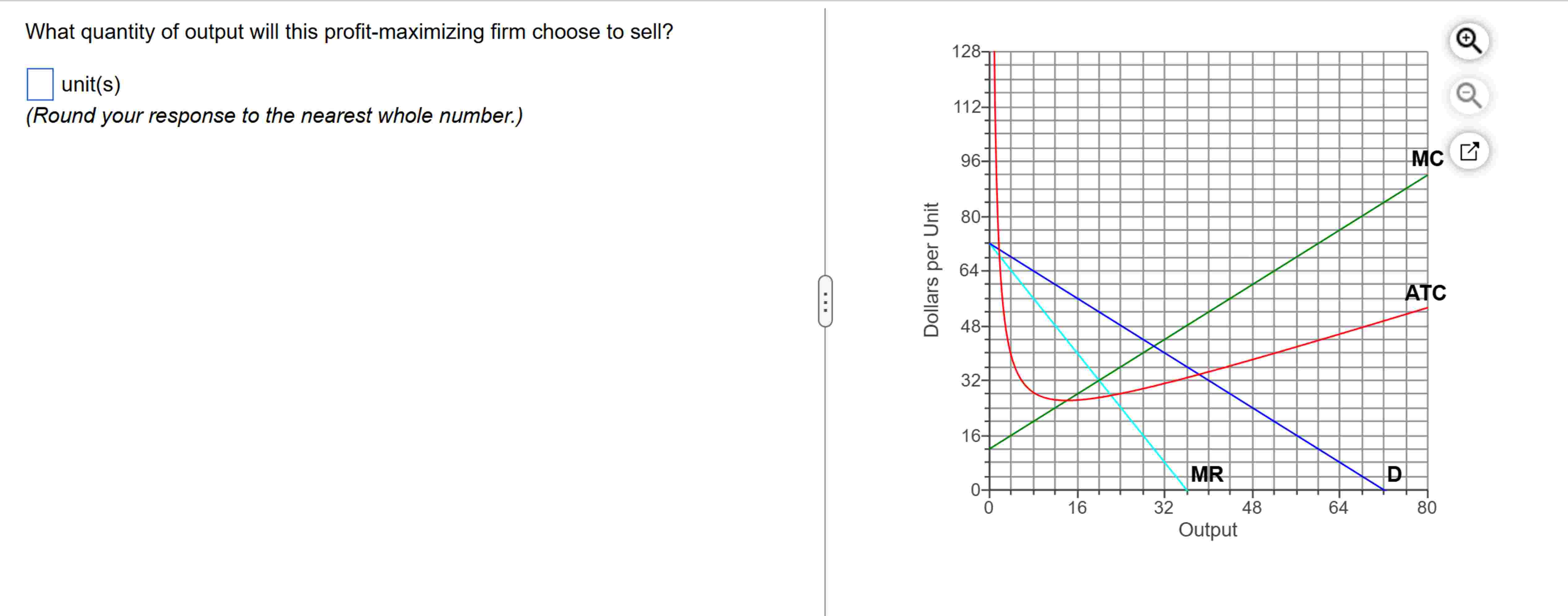 Microecon: What quantity of output will this | Chegg.com