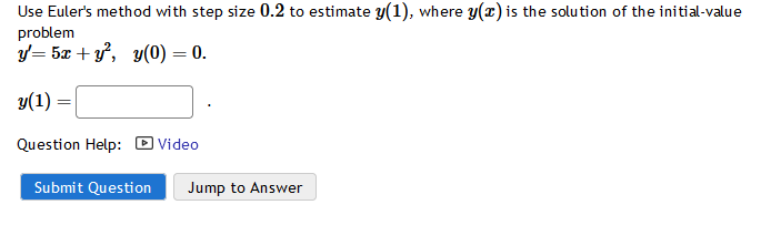 Solved Use Euler's method with step size 0.1 to compute the | Chegg.com