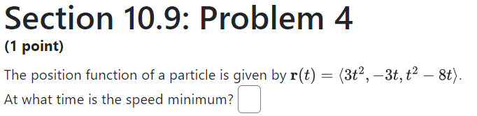 Solved The position function of a particle is given by | Chegg.com
