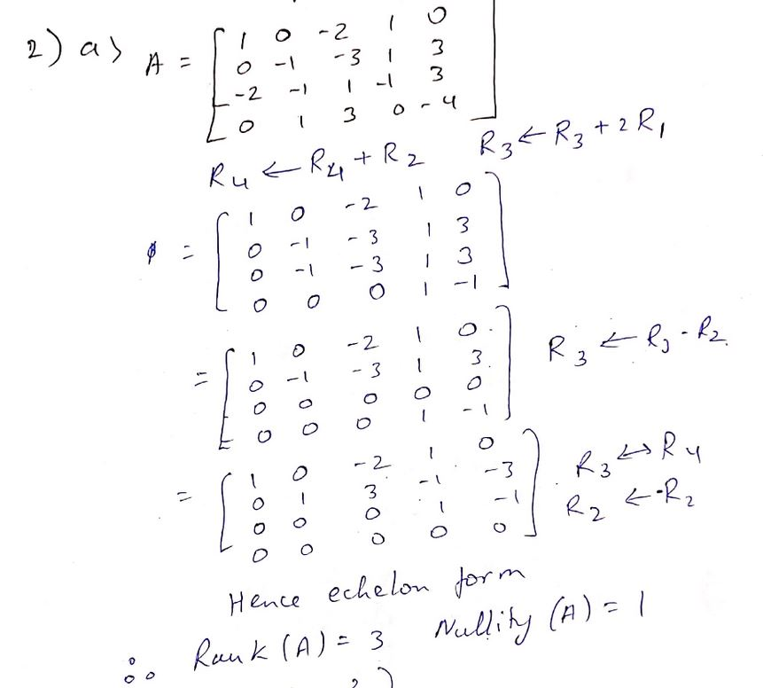 Solved I need help with these 2 linear algebra problems. For | Chegg.com