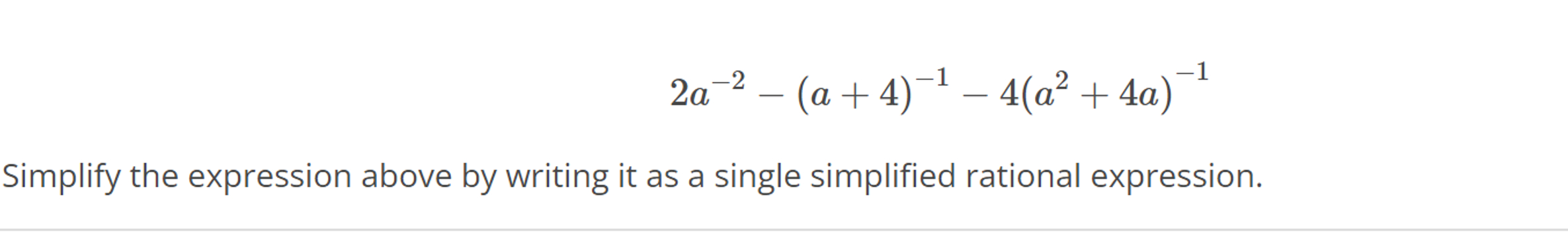 Solved 2a 2 A4 1 4a24a 1simplify The Expression Above
