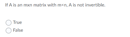 Solved If A is an mxn matrix with m | Chegg.com