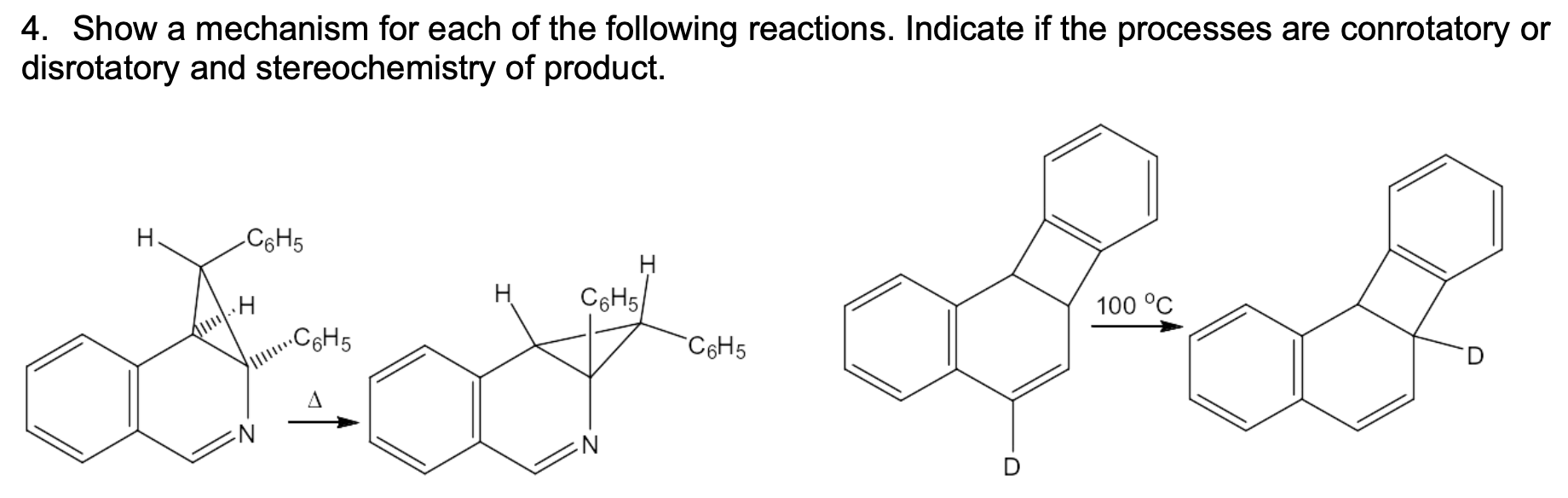 Solved 4. Show a mechanism for each of the following | Chegg.com