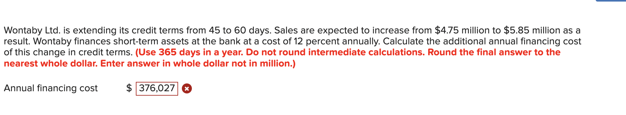 Solved Wontaby Ltd. is extending its credit terms from 45 to | Chegg.com Solved Wontaby Ltd. is extending its credit terms from 45 to | Chegg.com