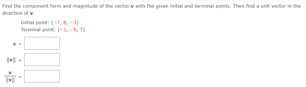 Solved Find the component form and magnitude of the vector v | Chegg.com