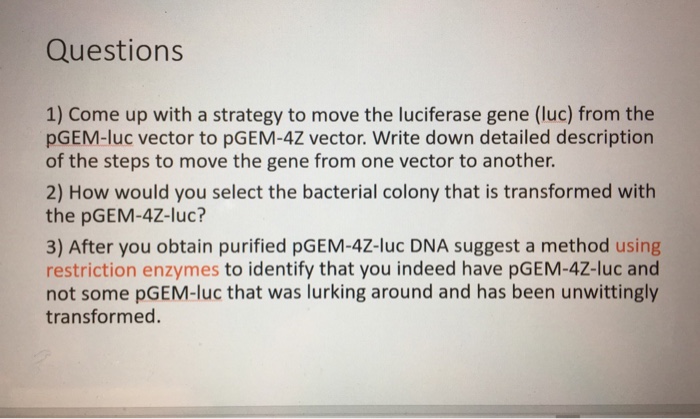 Solved Plasmid maps of pGEM luc and pGEM 4Z el 3671 Aatl | Chegg.com