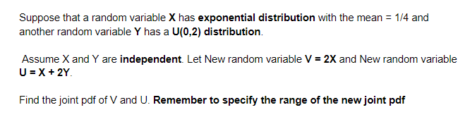 Solved Suppose that a random variable X has exponential | Chegg.com
