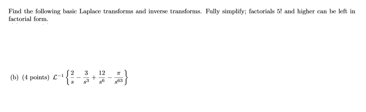 Solved Find the following basic Laplace transforms and | Chegg.com