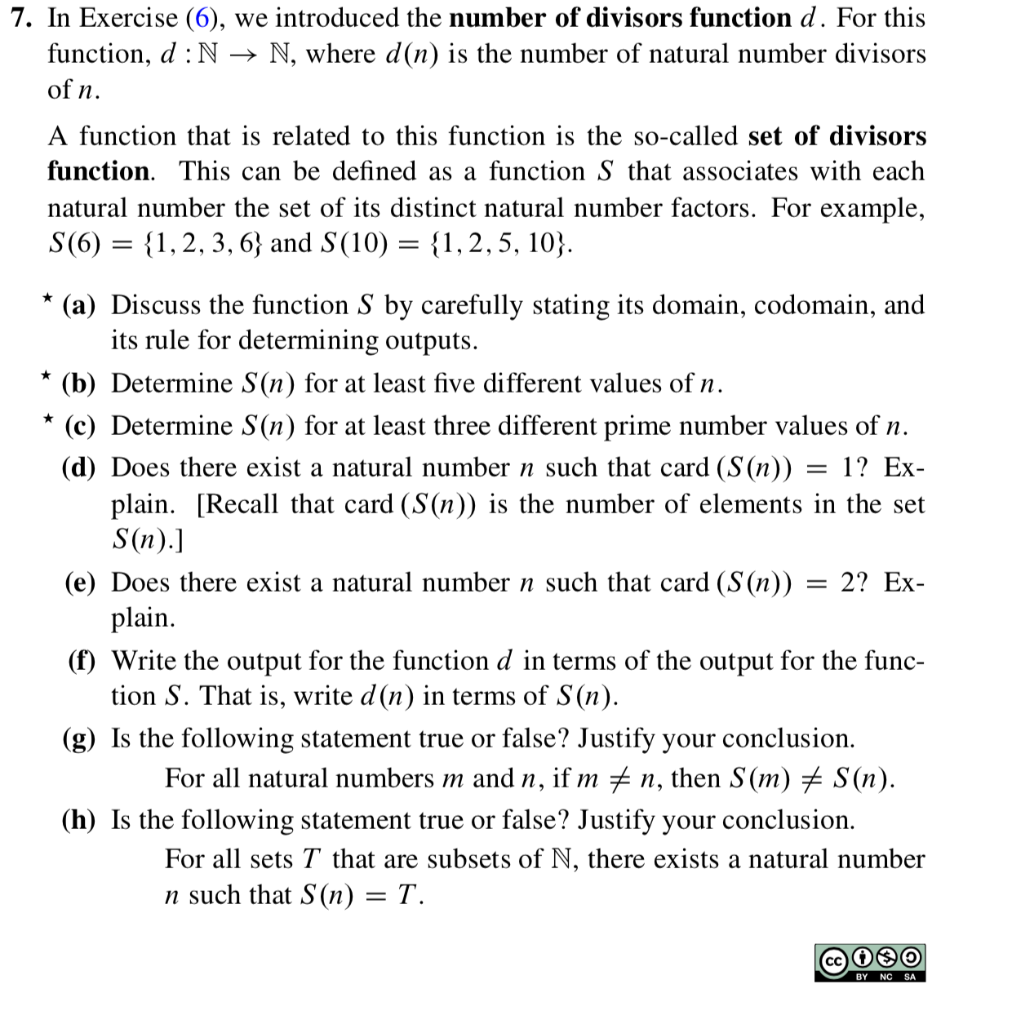 Solved 7. In Exercise (6), we introduced the number of | Chegg.com