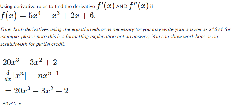 Solved Using derivative rules to find the derivative f′(x) | Chegg.com