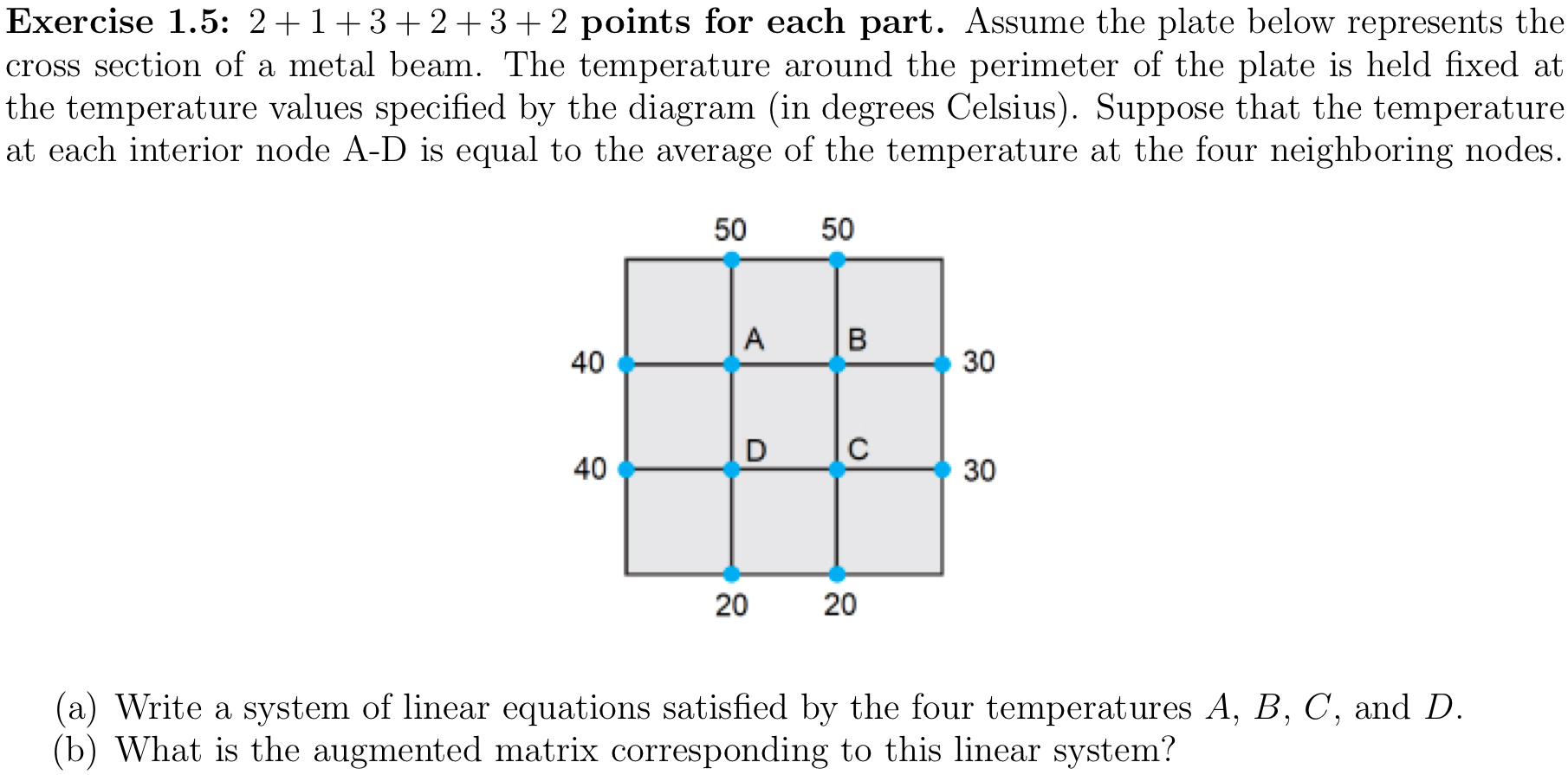 Solved Exercise 1.5: 2+1+3+2+3+2 points for each part. | Chegg.com