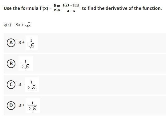 Solved lim f(z) - f(x) Use the formula f'(x) = z x Z-X to | Chegg.com