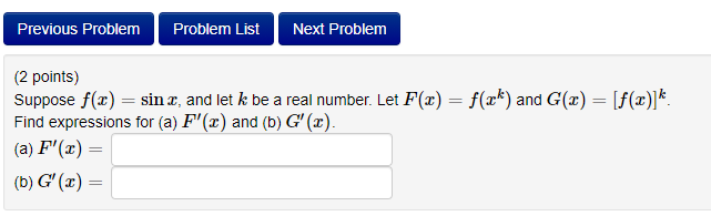 Solved Previous Problem Problem List Next Problem (2 points) | Chegg.com