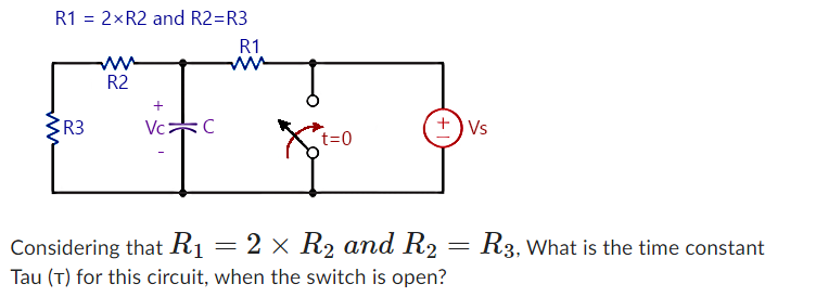 Solved R1=2×R2 and R2=R3 Considering that R1=2×R2 and R2=R3, | Chegg.com