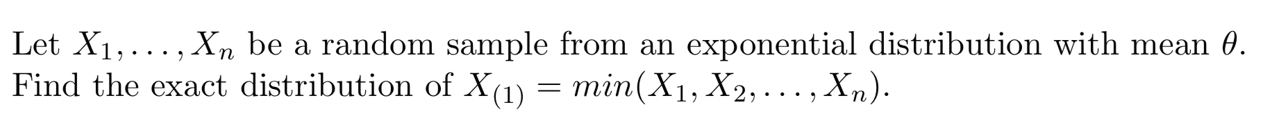 Solved Let X1,..., Xn be a random sample from an exponential | Chegg.com