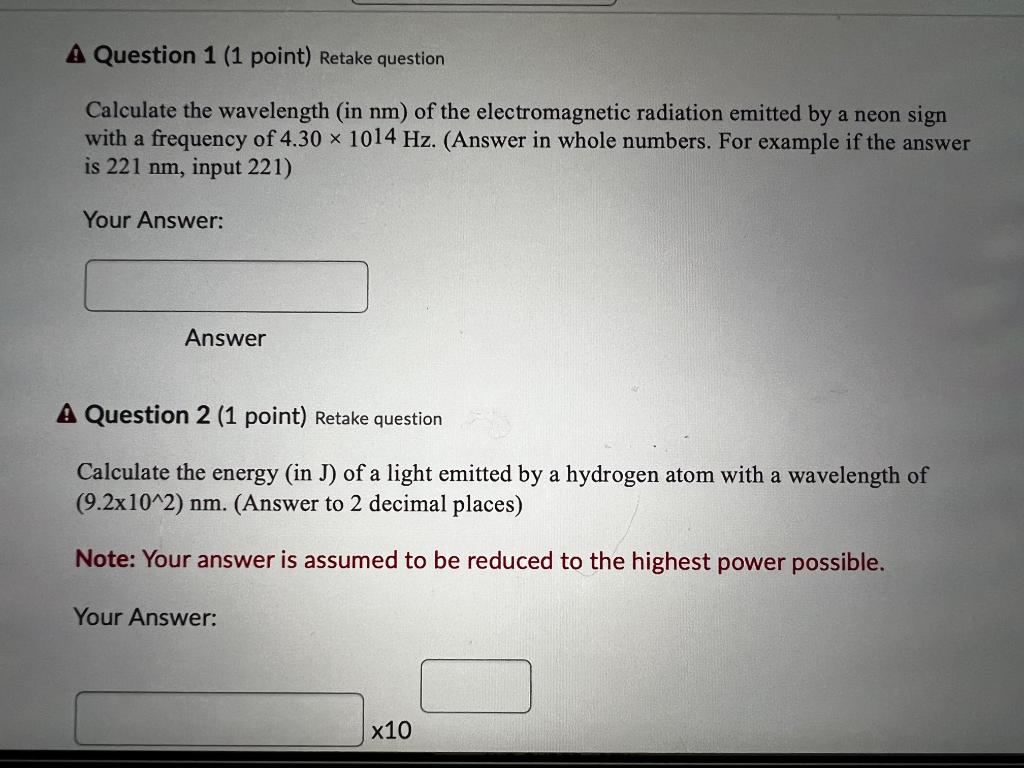Solved A Question 1 (1 point) Retake question Calculate the | Chegg.com