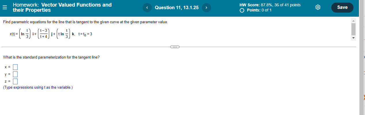 Solved Homework: Vector Valued Functions and their | Chegg.com