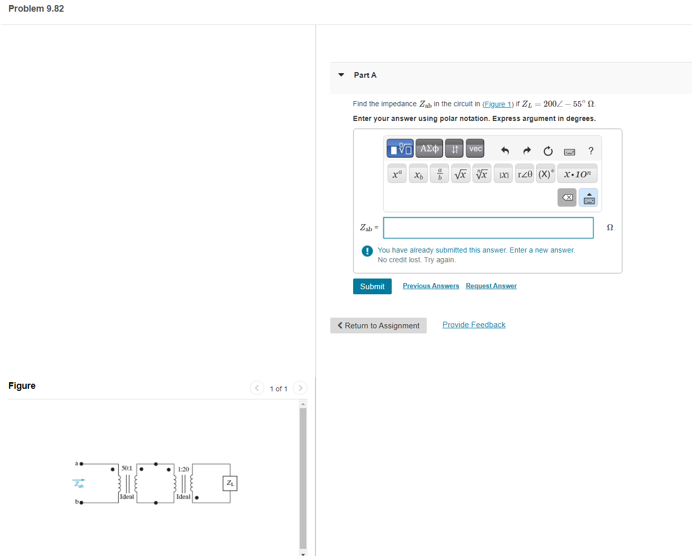 Solved Find the impedance Zab in the circuit in (Figure 1) | Chegg.com