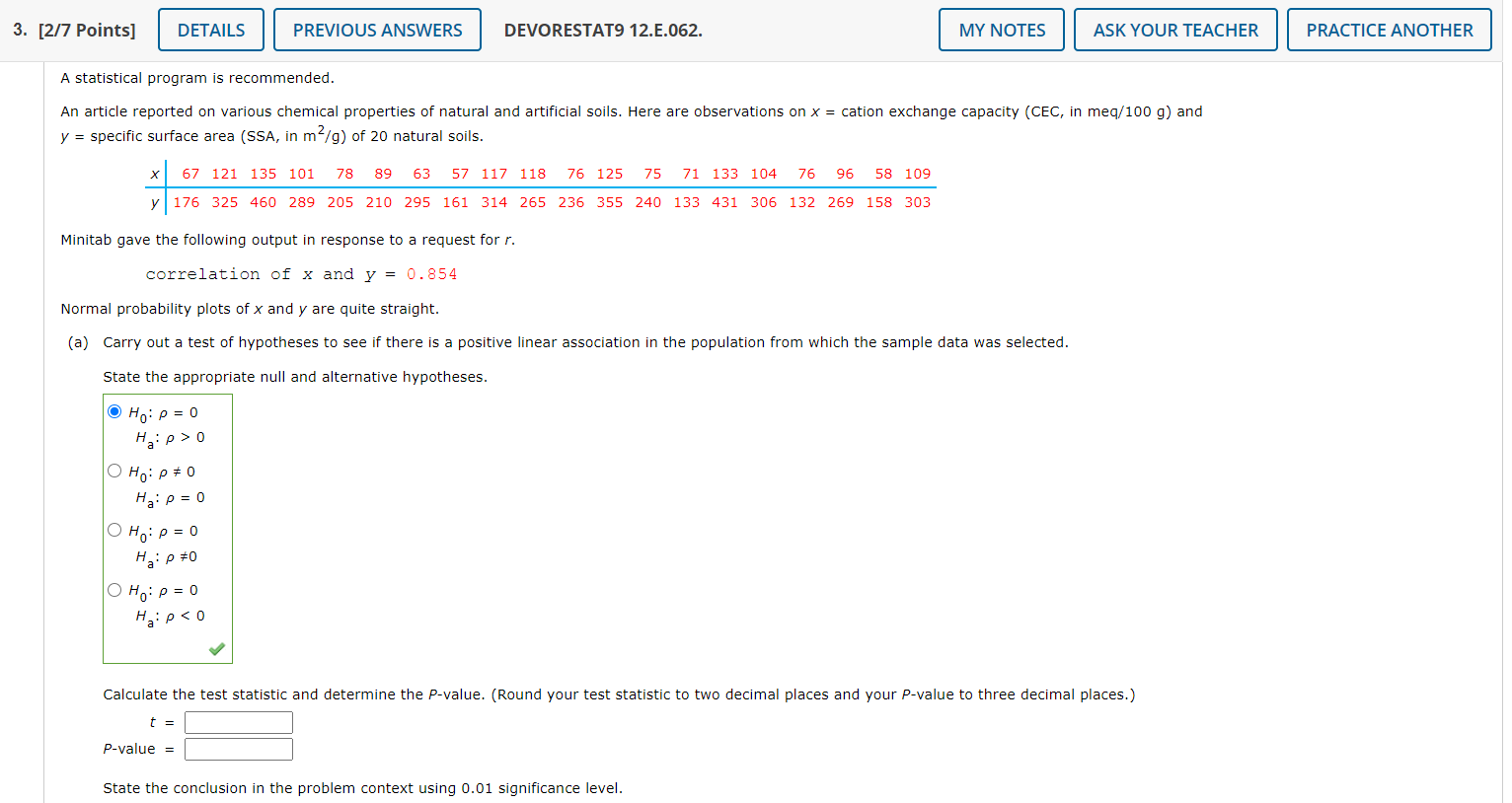 Solved 3. [2/7 Points] DETAILS PREVIOUS ANSWERS DEVORESTAT9 | Chegg.com