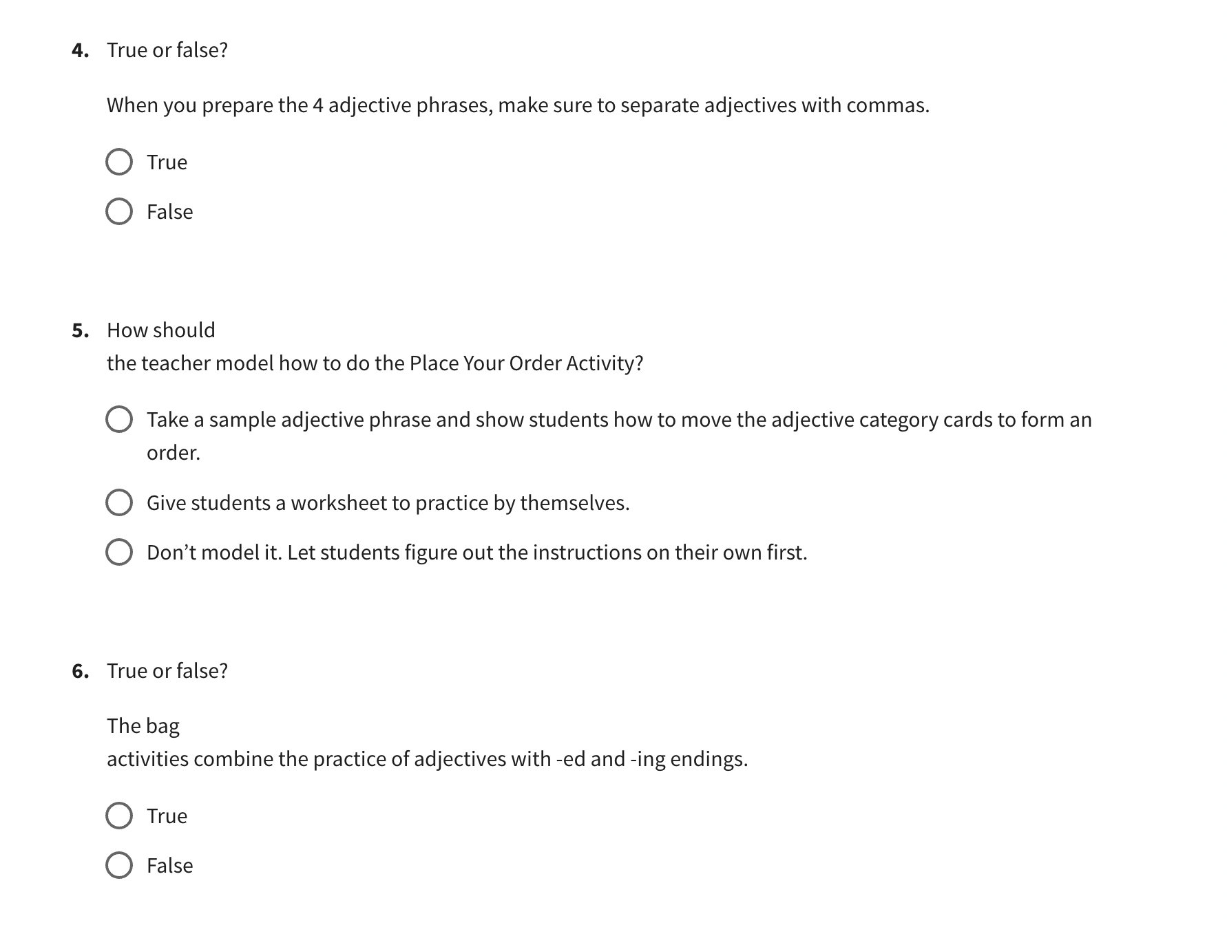 1. What do adjectives do? They modify nouns and | Chegg.com