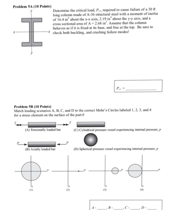 Solved Determine the critical load, P_cr, required to | Chegg.com