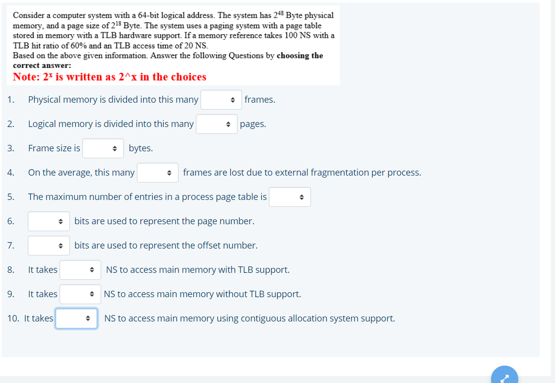 Solved Consider A Computer System With A 64 Bit Logical 