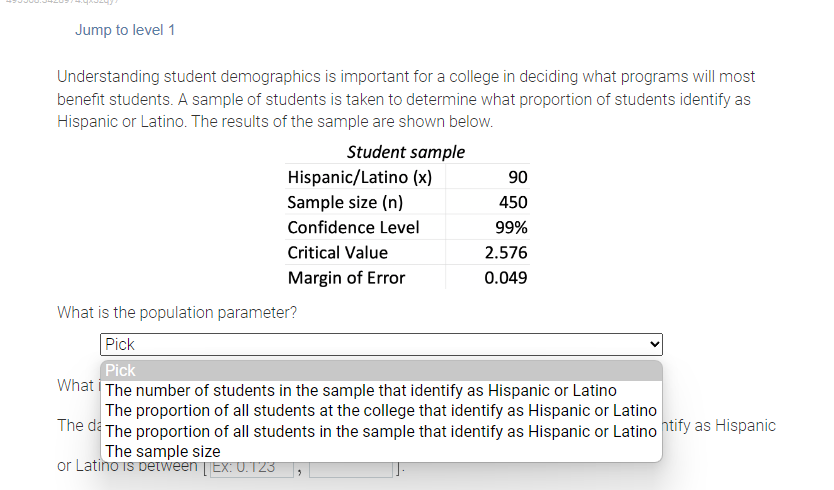 Solved Understanding student demographics is important for a | Chegg.com