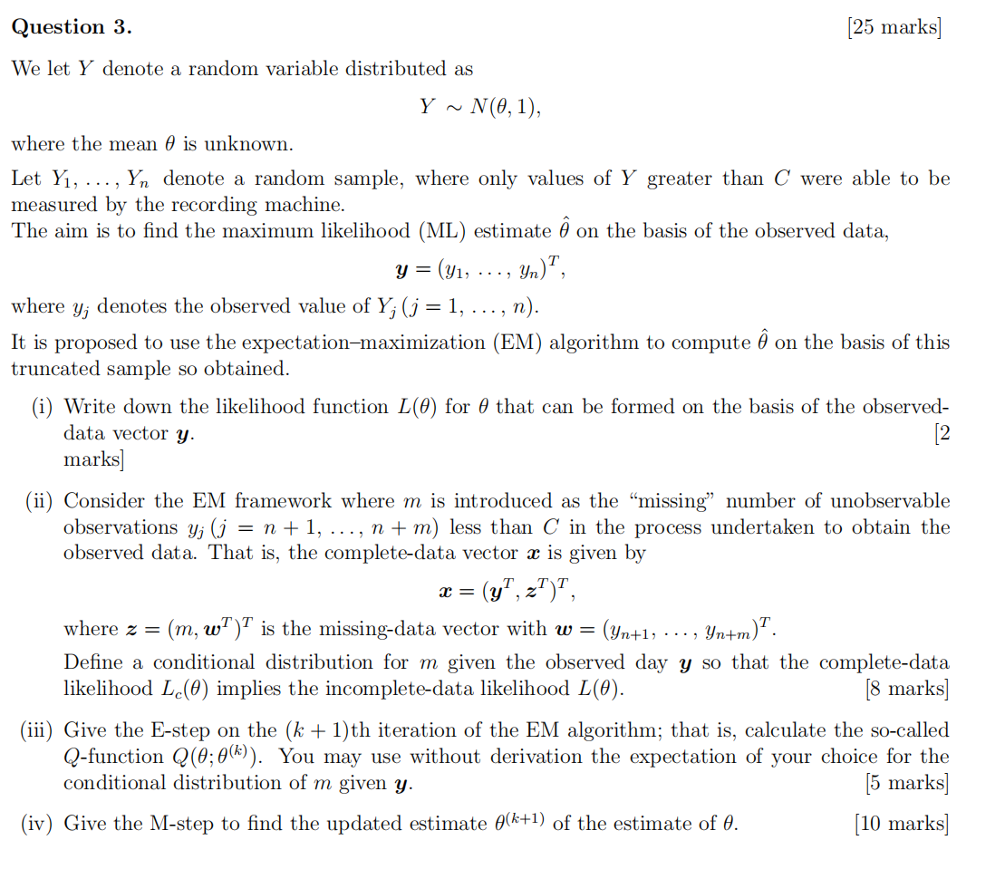 Solved We let Y denote a random variable distributed as | Chegg.com