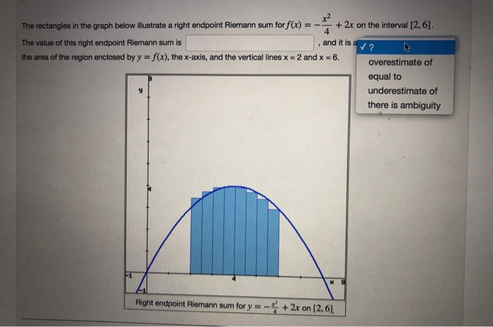 Solved (t point The value of this left endpoint Riemann sum | Chegg.com