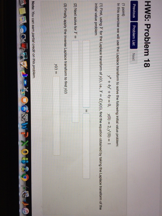 Solved HW5: Problem 18 Next (1 point) In this exercise we | Chegg.com
