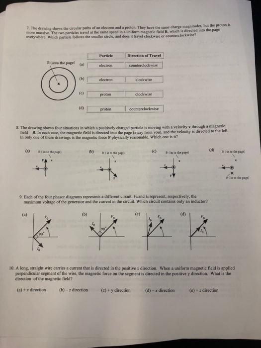 Solved 7 The Drawing Shows The Circular Paths Of An