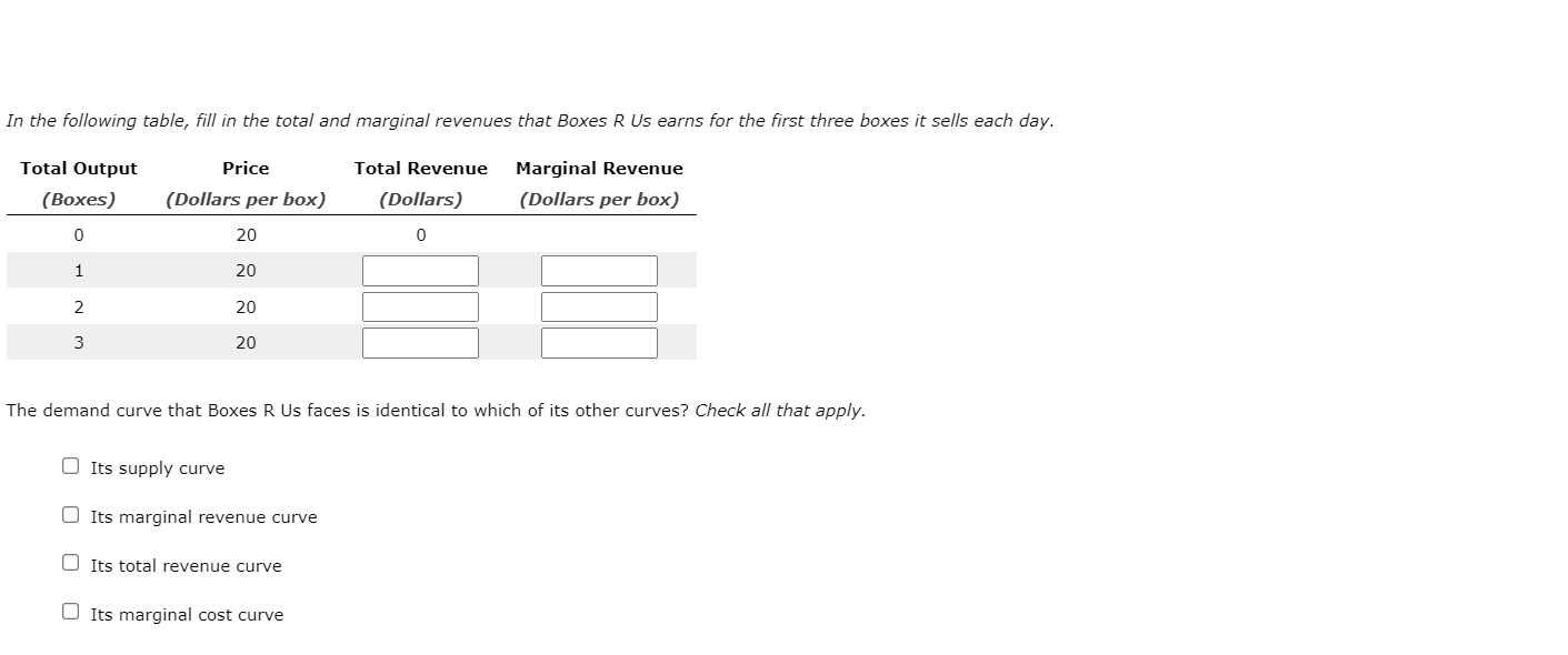 Solved Suppose Boxes R Us is one of over a hundred price | Chegg.com