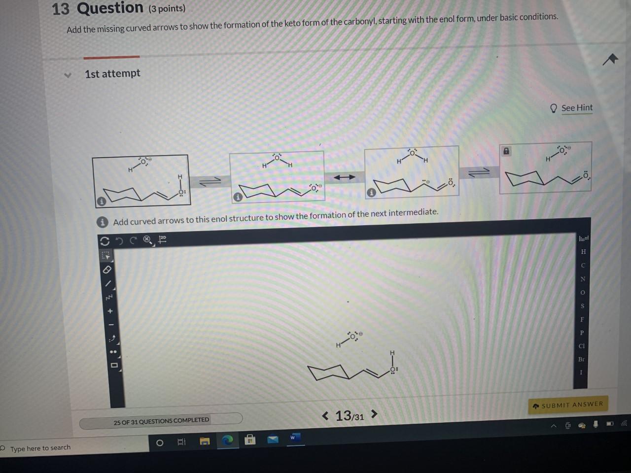 Solved 13 Question (3 points) Add the missing curved arrows | Chegg.com