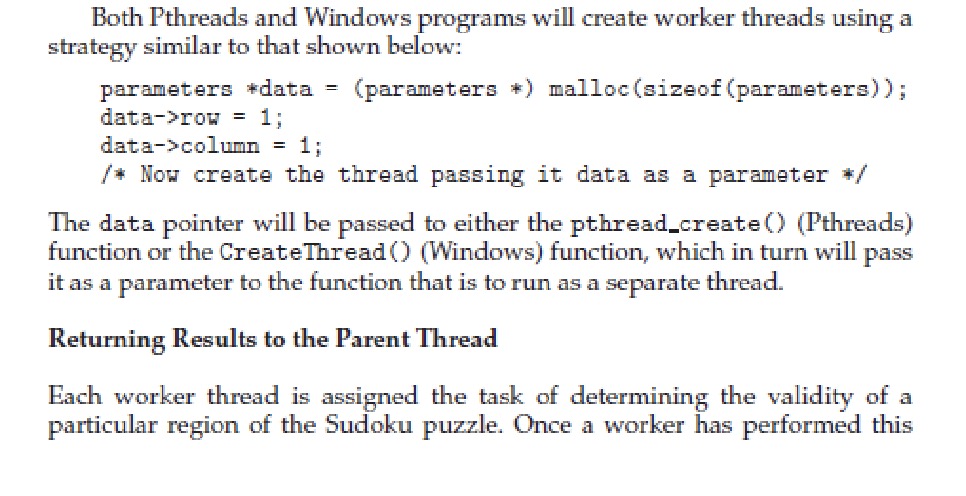 Solved Figure 4.20 Multithreaded sorting. check, it must | Chegg.com