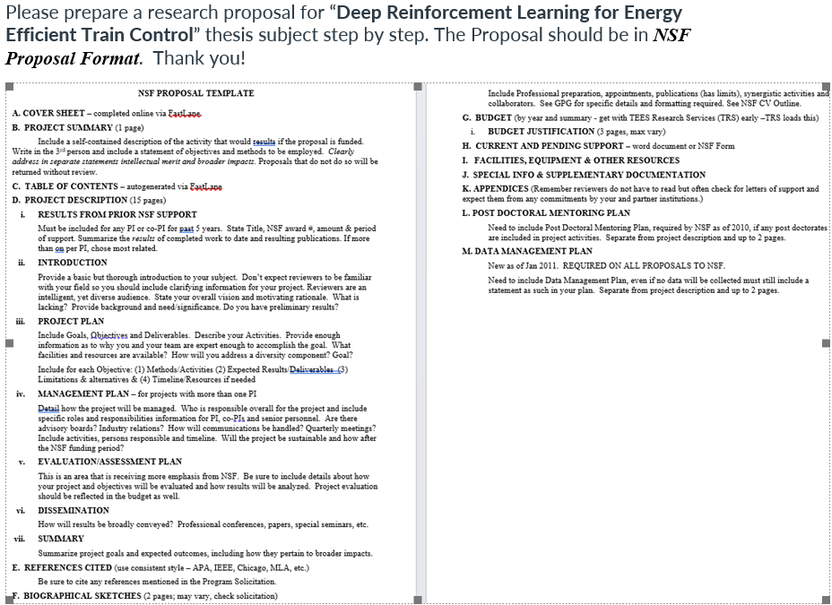 Please prepare a research proposal for "Deep | Chegg.com