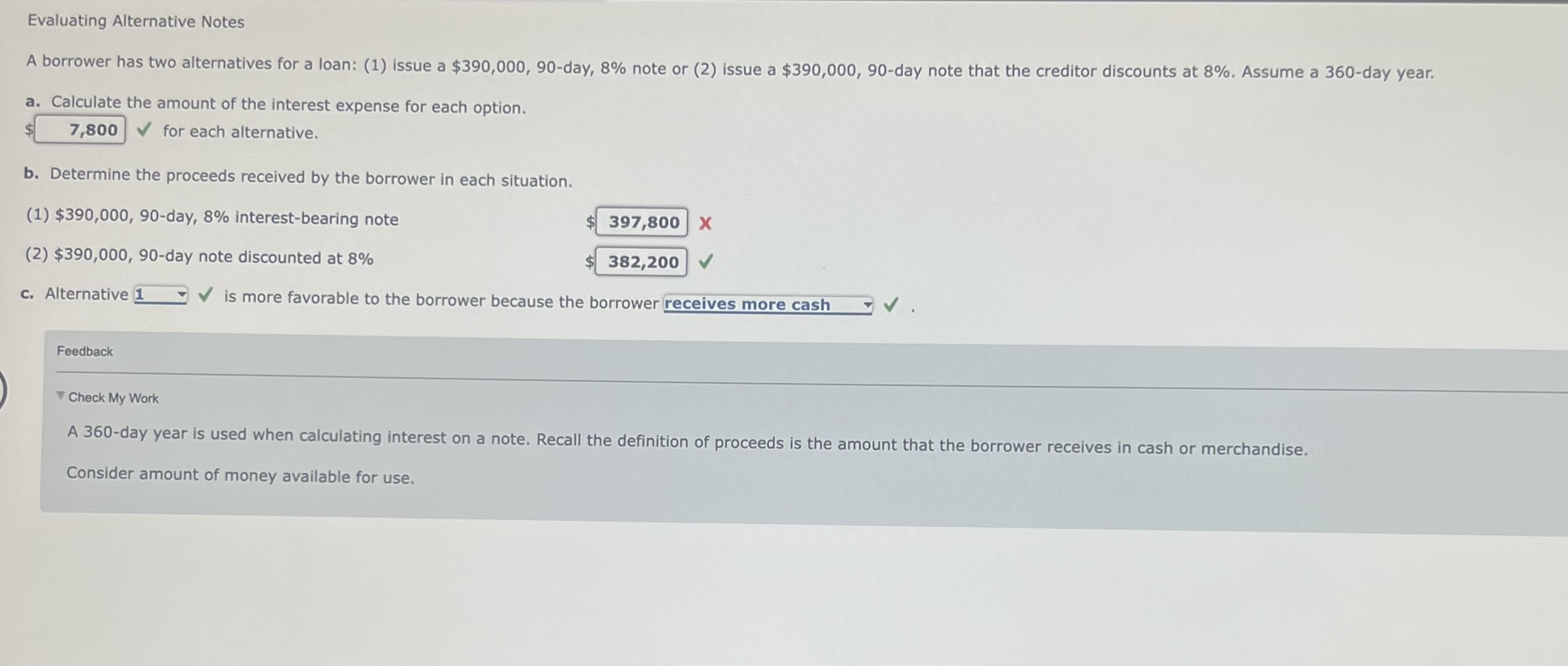 High Quality SOLUTION A 360-day year is used when calculating interest on a | Chegg.com
