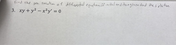 Solved Find the gen solusn o | Chegg.com