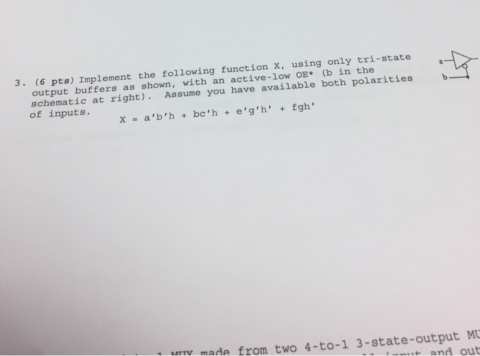 Solved Implement the following function x, using only | Chegg.com Solved Implement the following function x, using only | Chegg.com