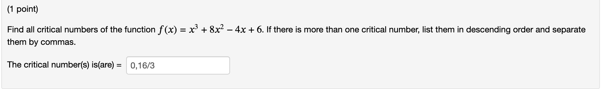 Solved Find all critical numbers of the function | Chegg.com