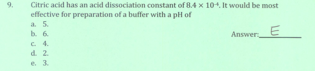 Solved Citric acid has an acid dissociation constant of 8.4 | Chegg.com